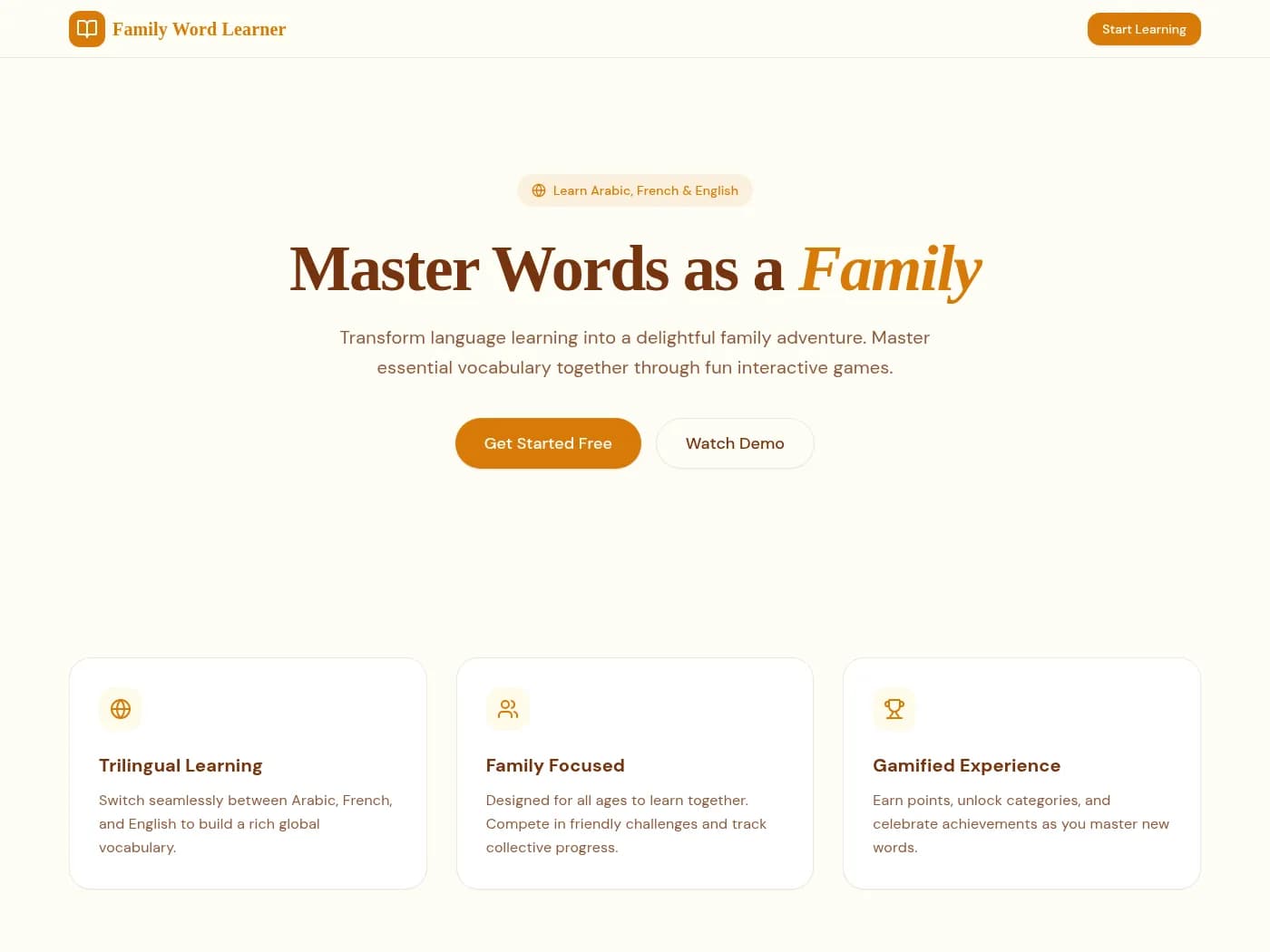 Family Word Learner