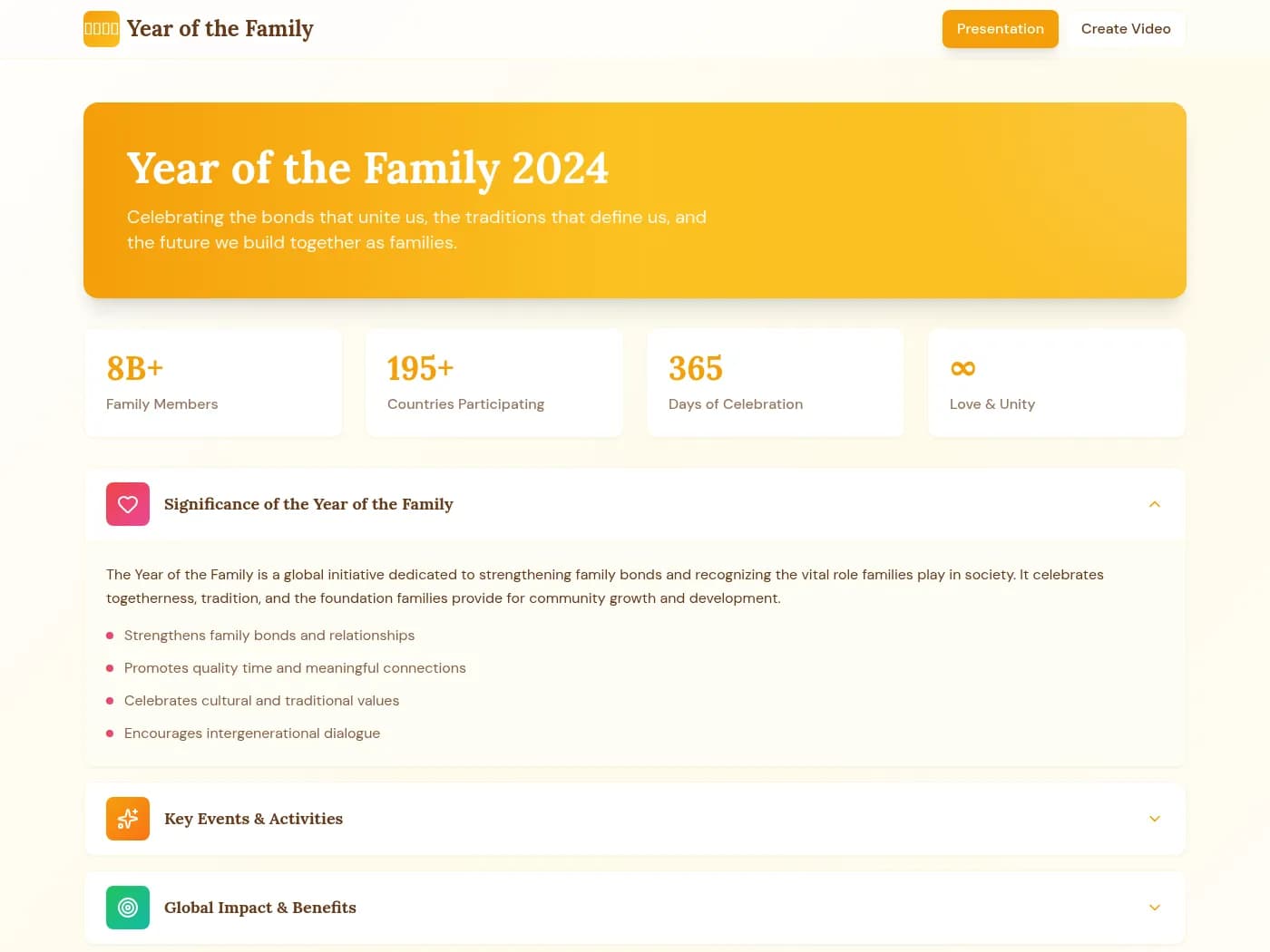 Year of the Family Video