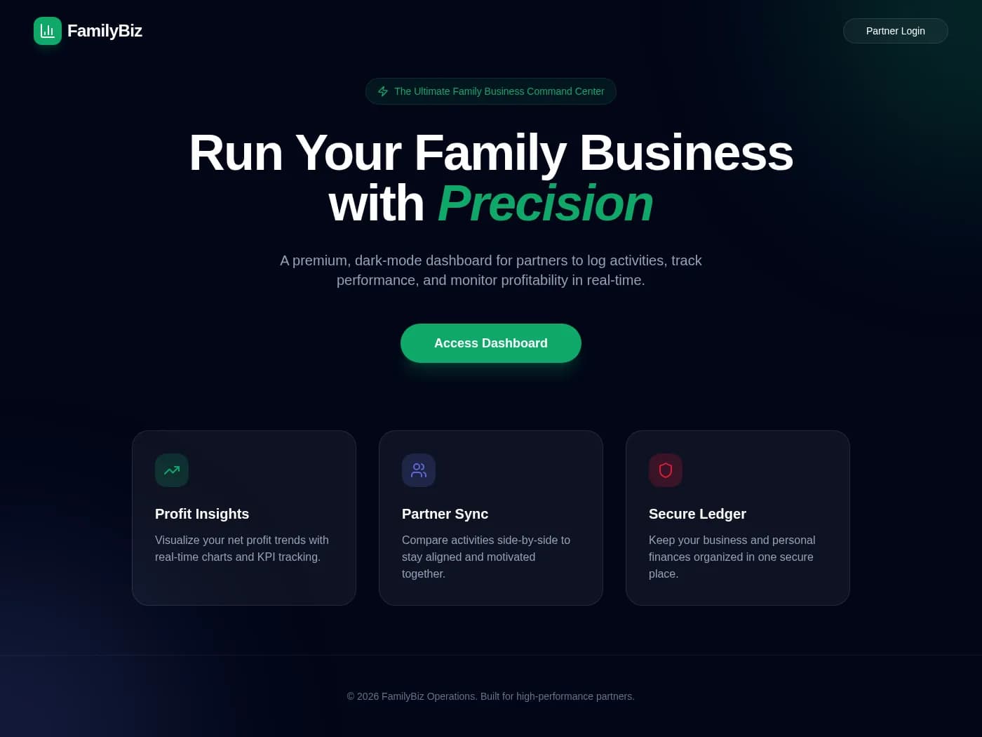 FamilyBiz Dash