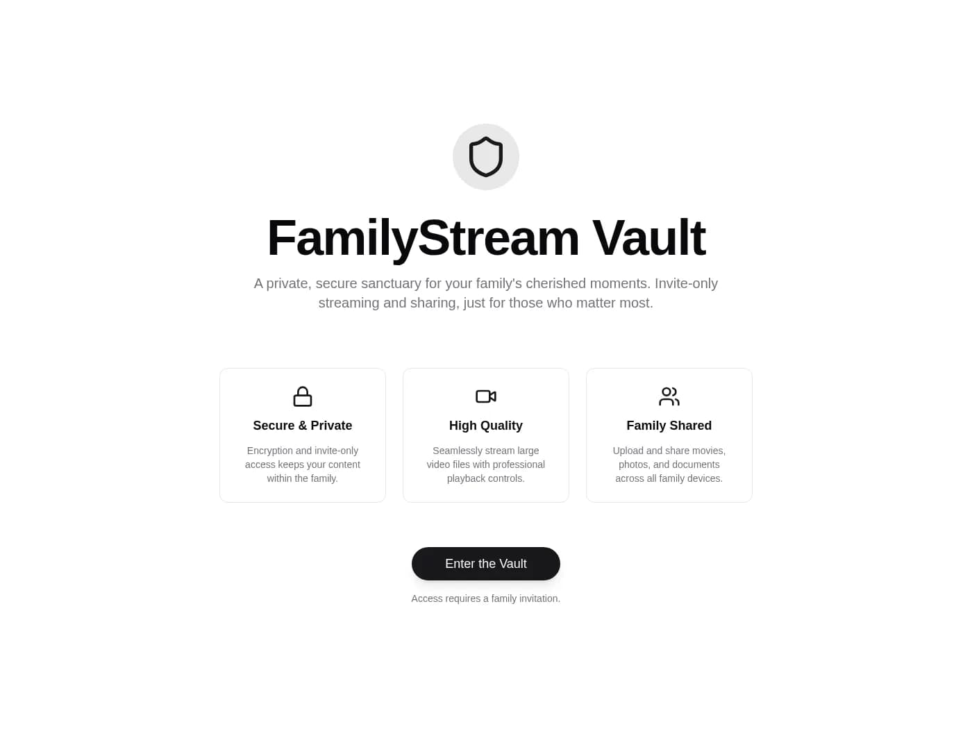FamilyStream Vault
