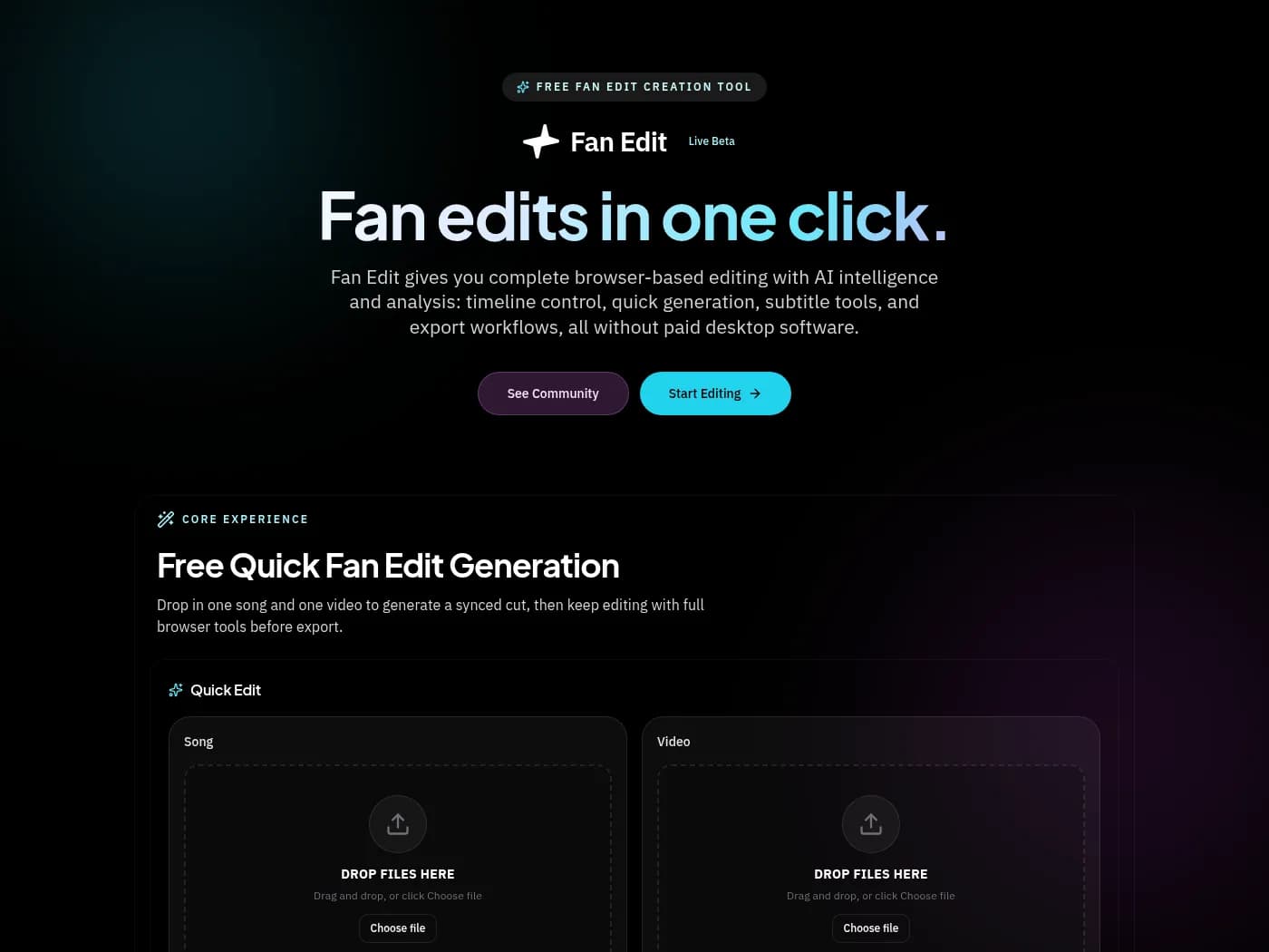 FanEdit Clone