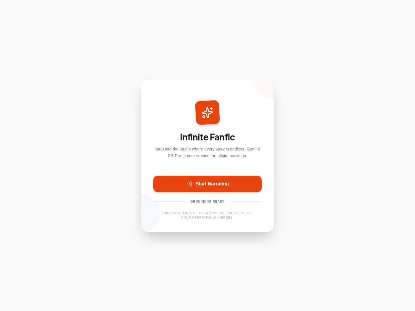 Infinite Fanfic AI Studio