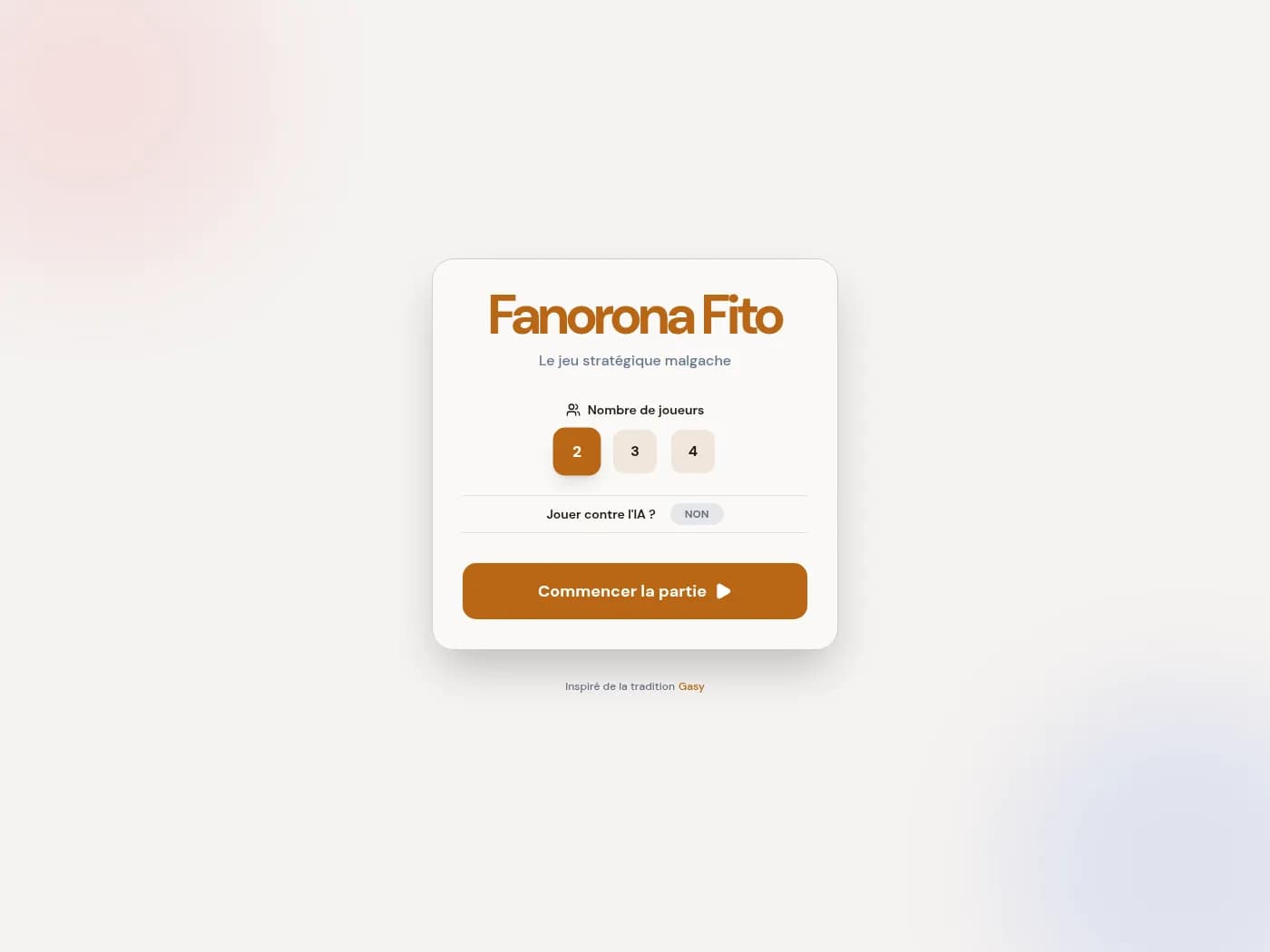 Fanorona Fito Board Game