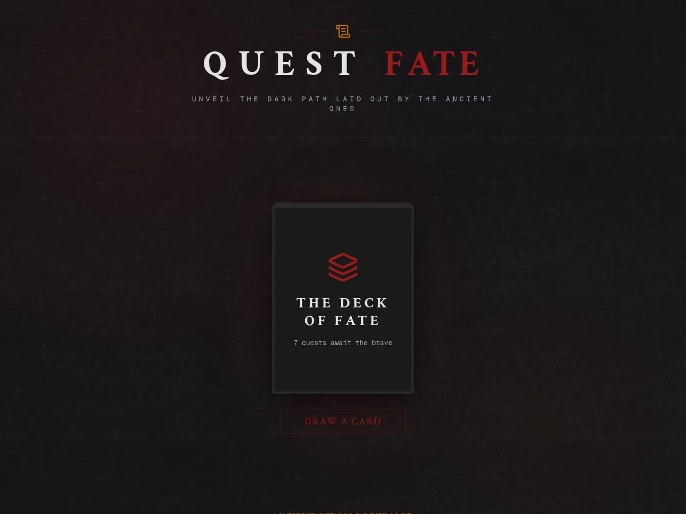 Quest Card Deck