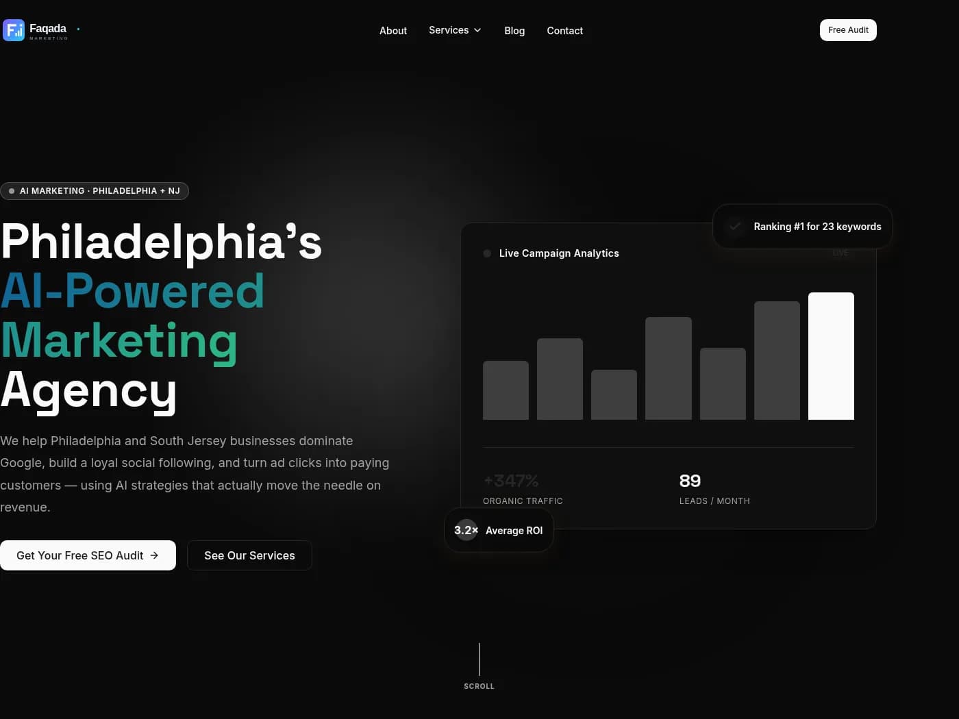 Faqada Marketing Clone