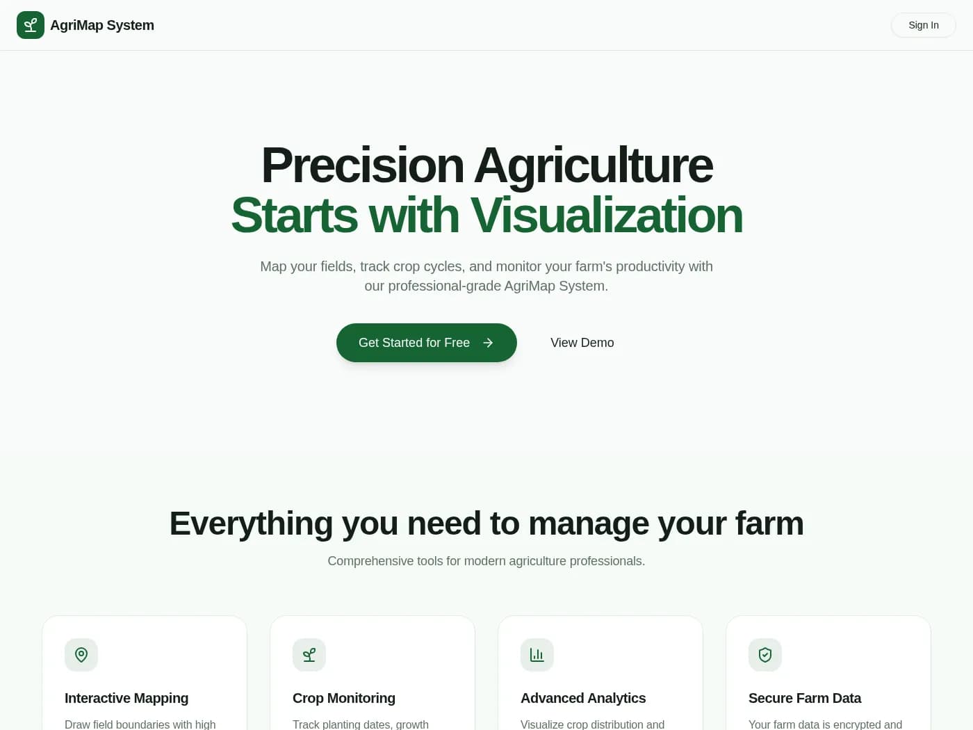 AgriMap System