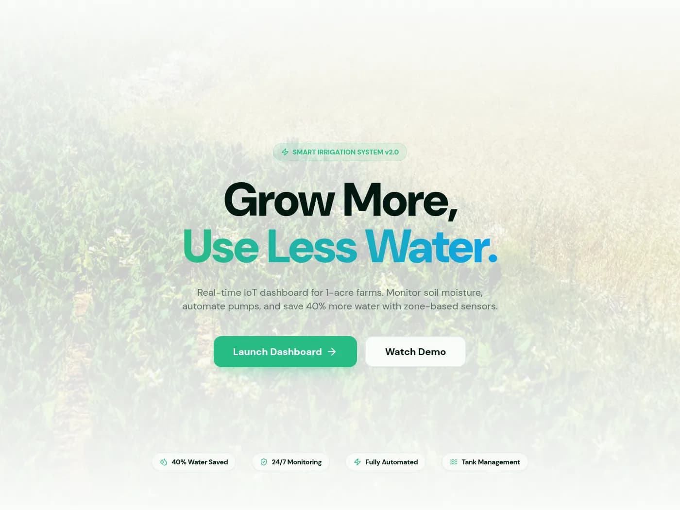 Smart Farm Irrigation UI