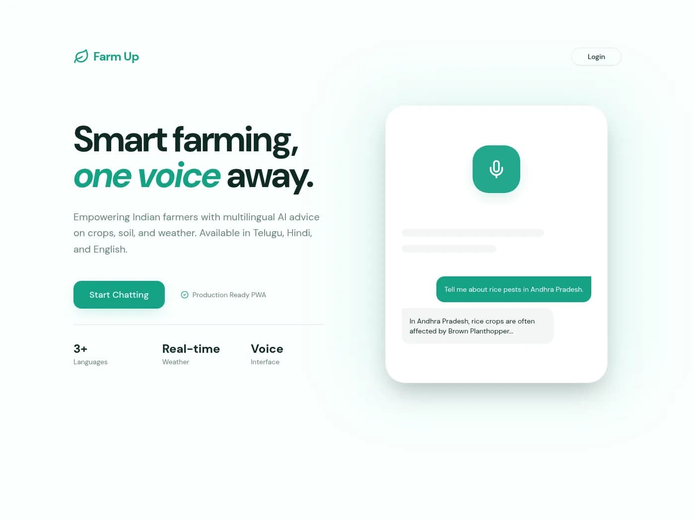Farm Up Voice Assistant