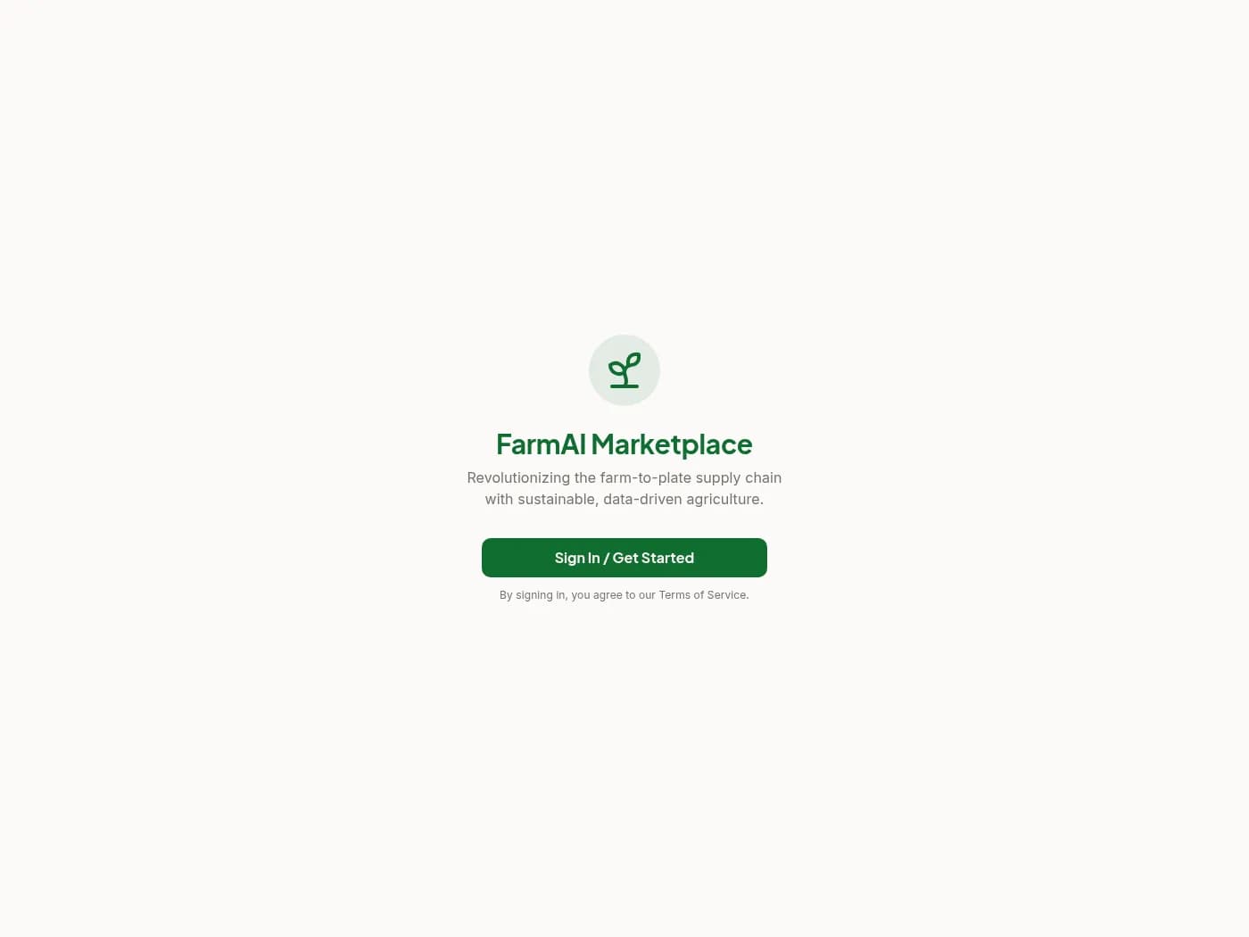 FarmAI Marketplace