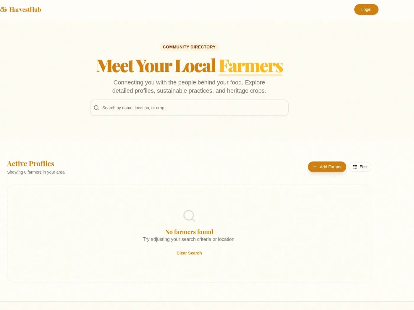 Farmer Profile Viewer