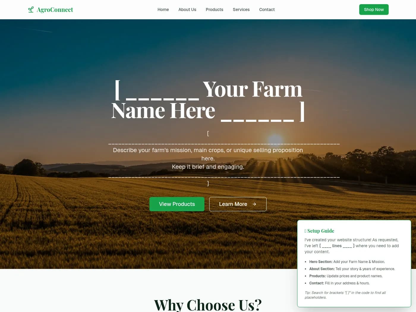 AgroConnect Web Portal