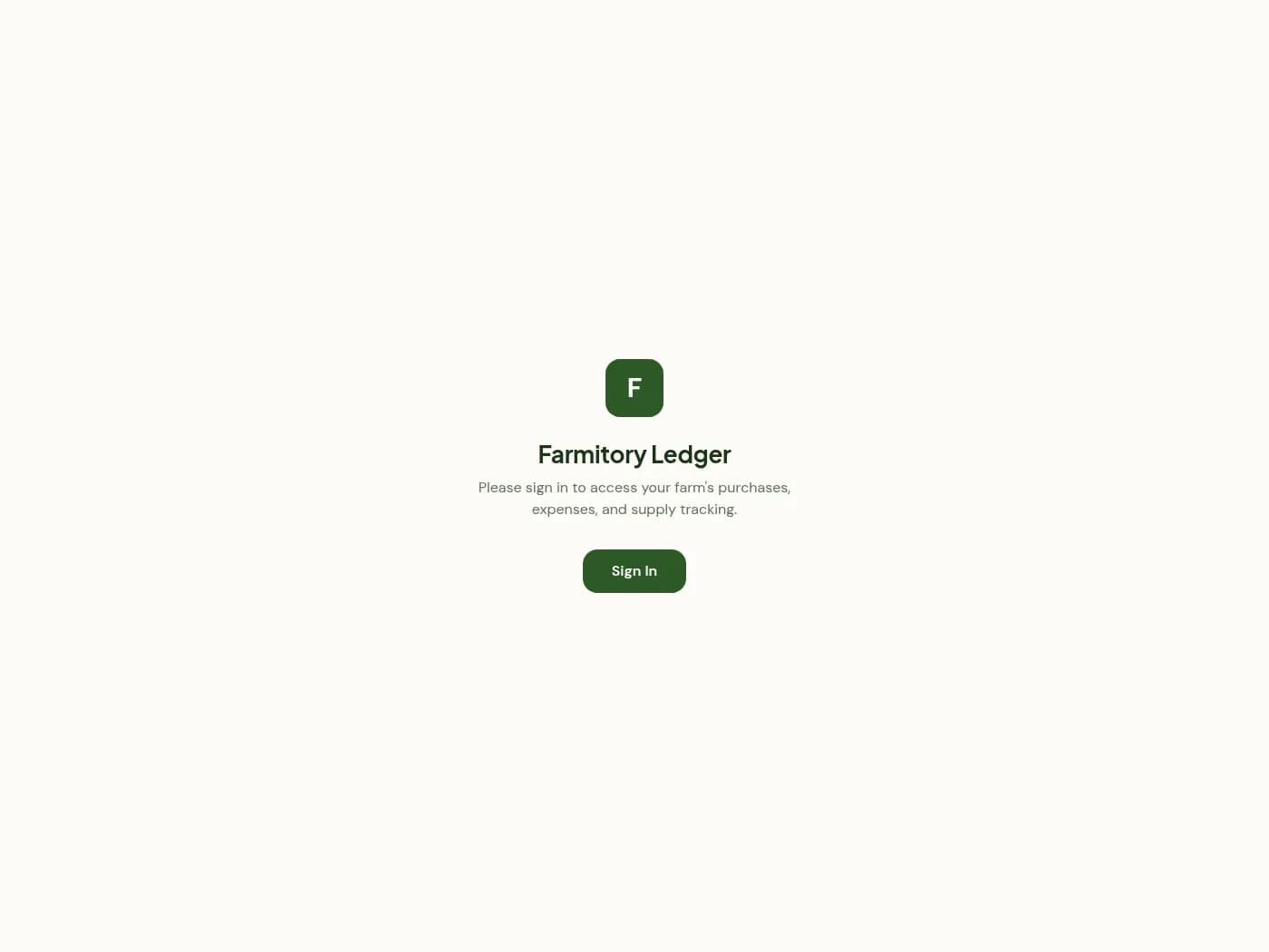 Farmitory Ledger Assistant