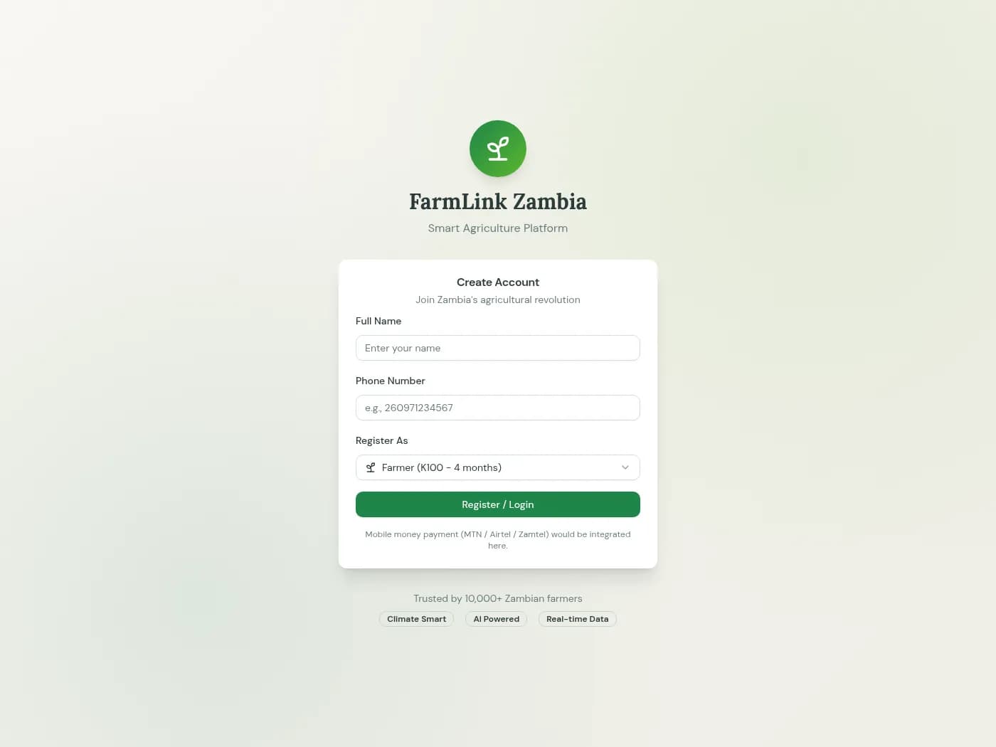 FarmLink Zambia 2.0