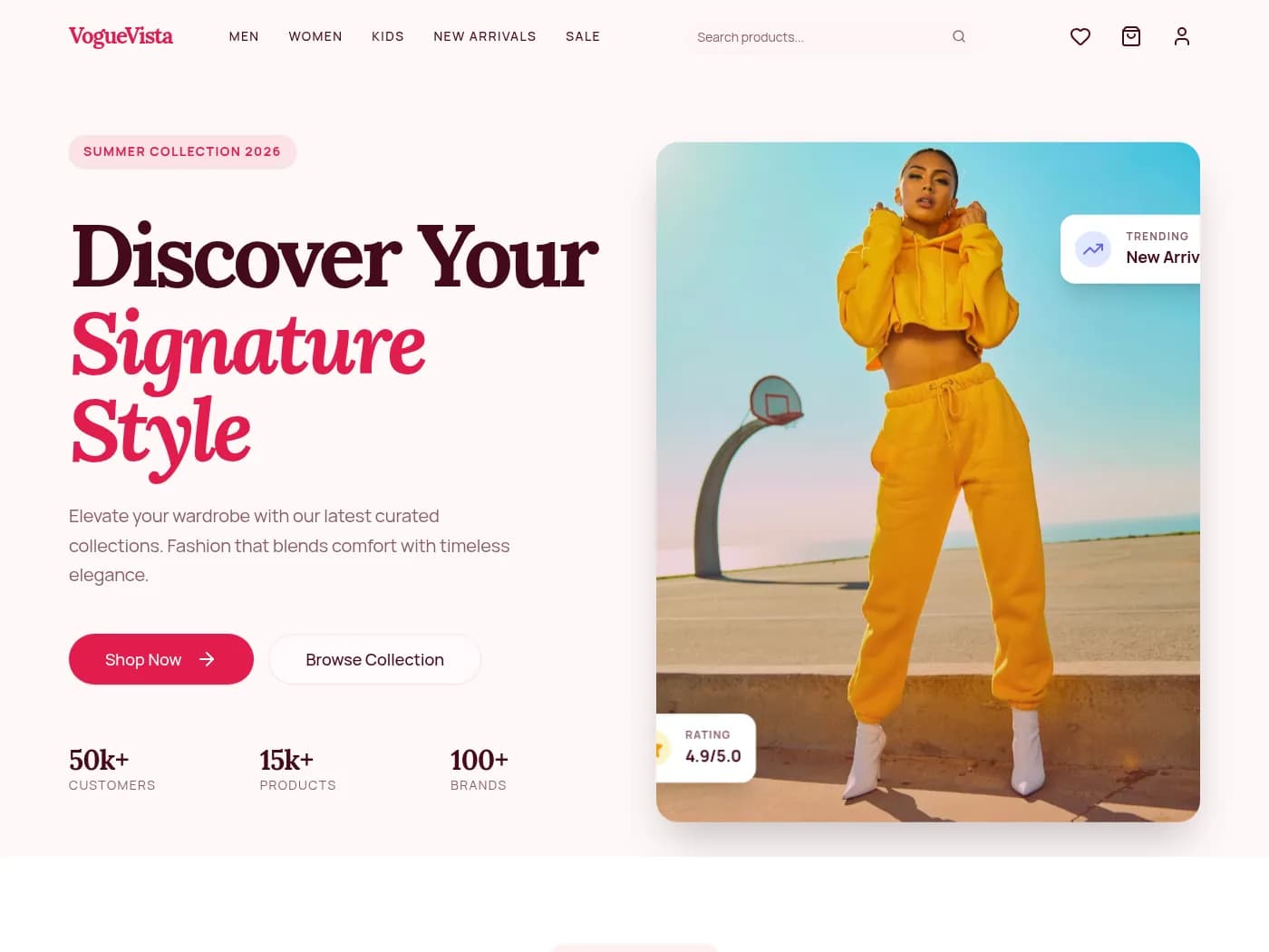 VogueVista E-Commerce