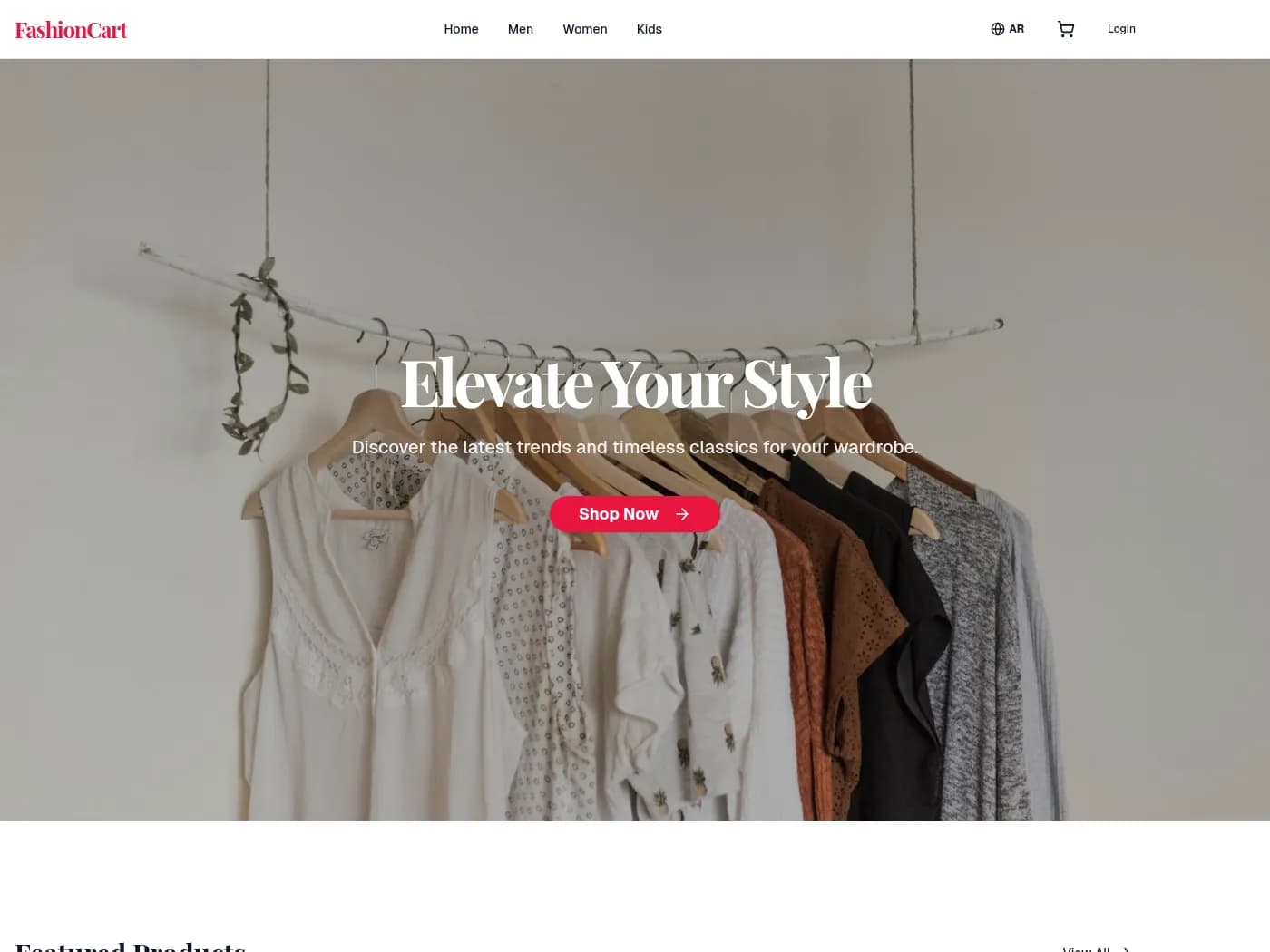 FashionCart E-Commerce