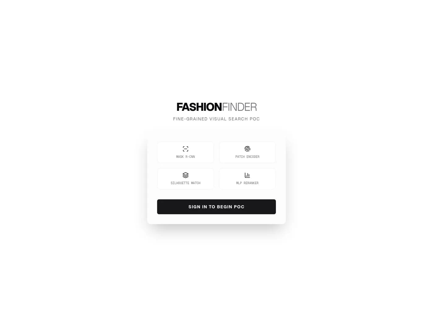 FashionFinder PoC