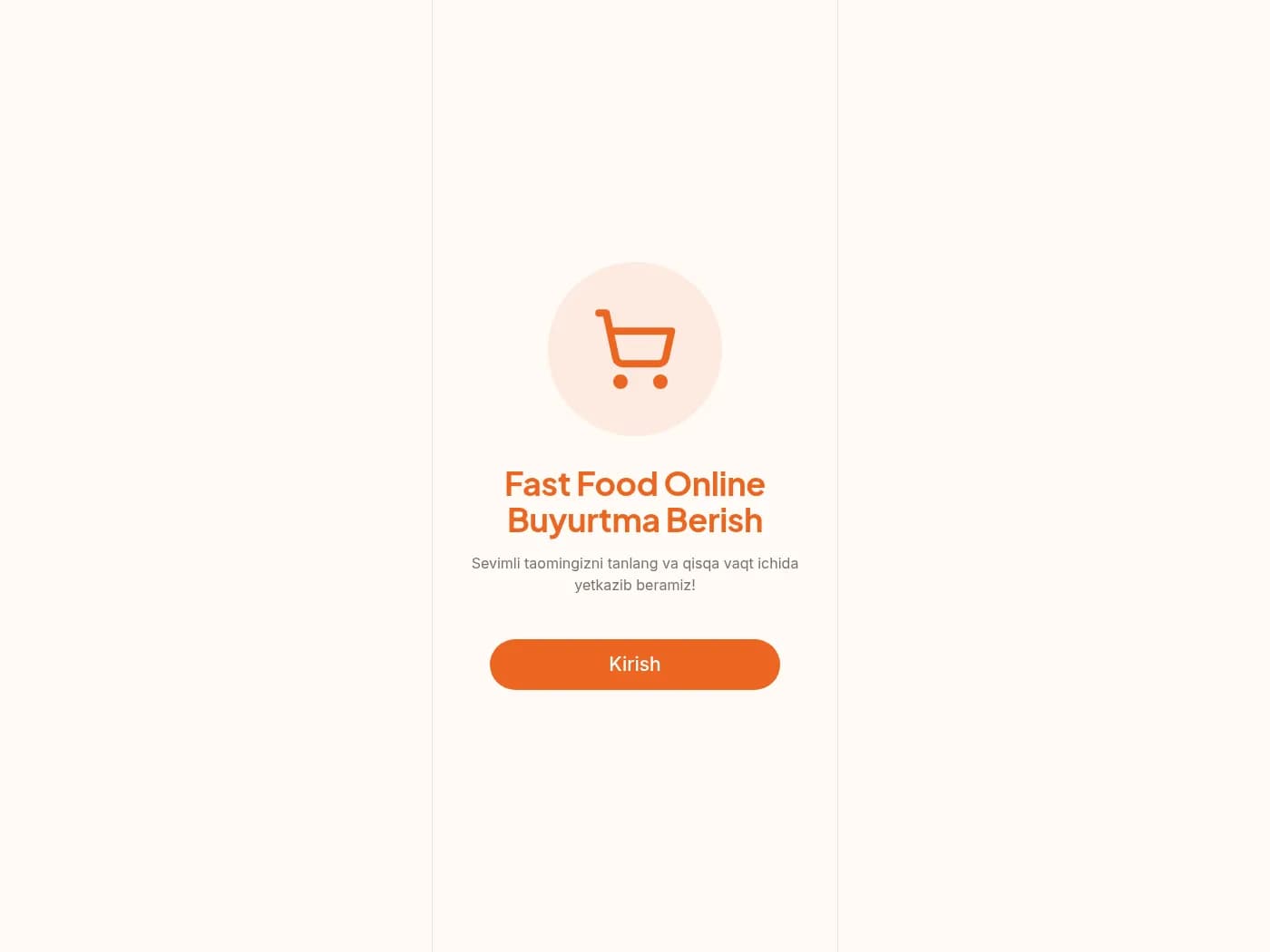 FastFood Order Web