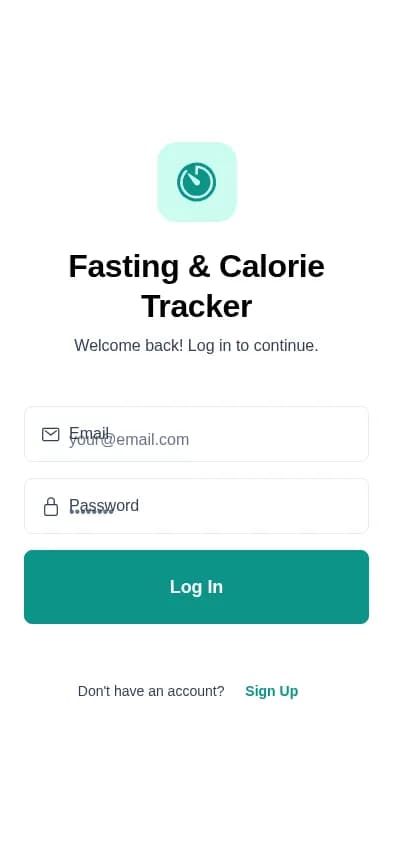 Fasting & Calorie Tracker