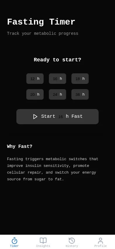 Fasting Stages Tracker