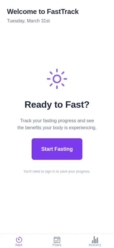 FastTrack Fasting Tracker
