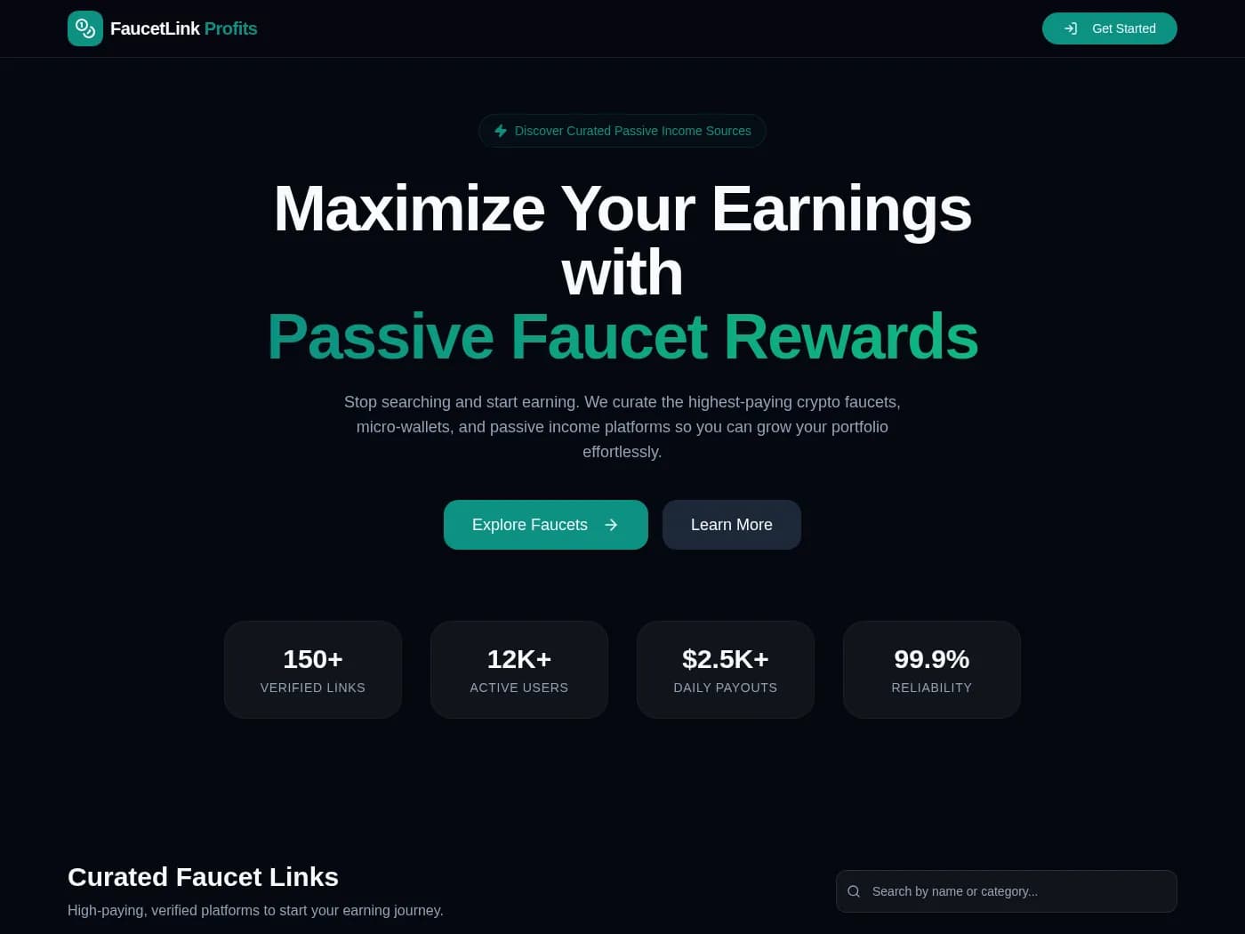 FaucetLink Passive Profits
