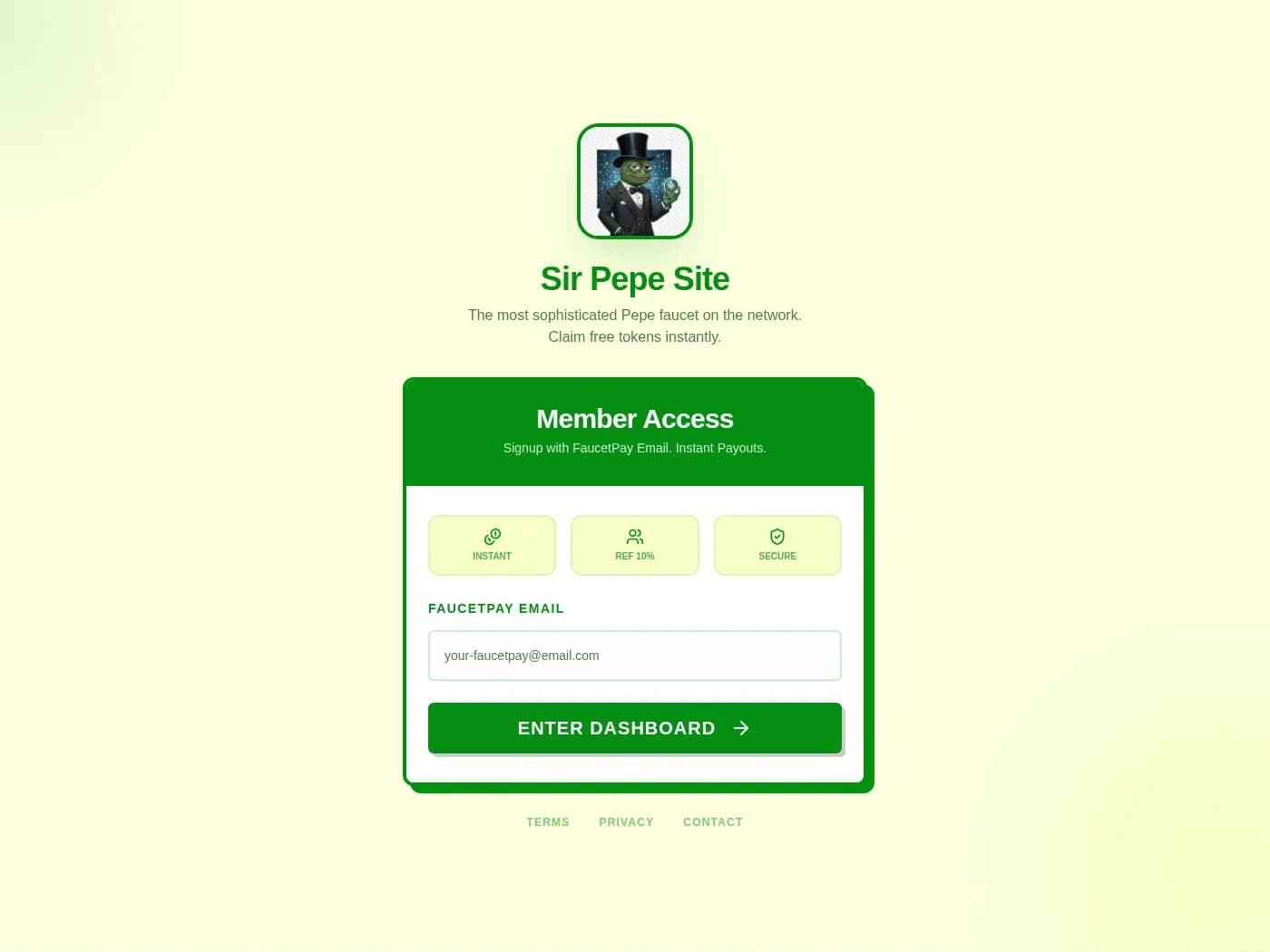 FaucetPay Simple Login