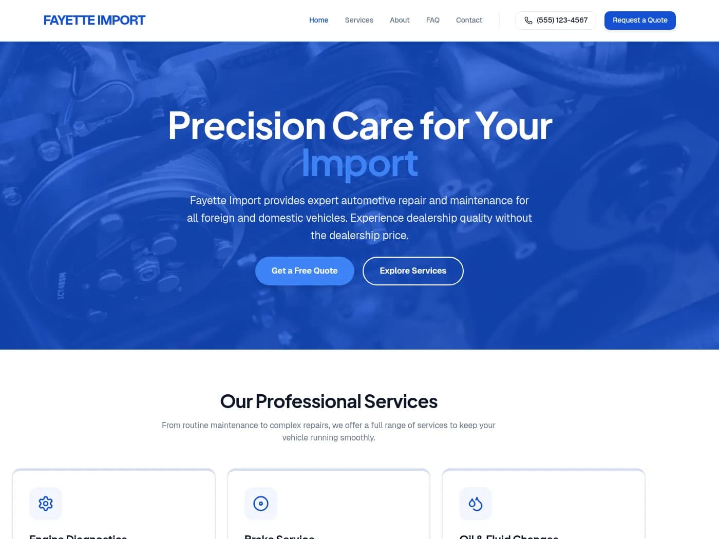 FAYETTE IMPORT Leads Site