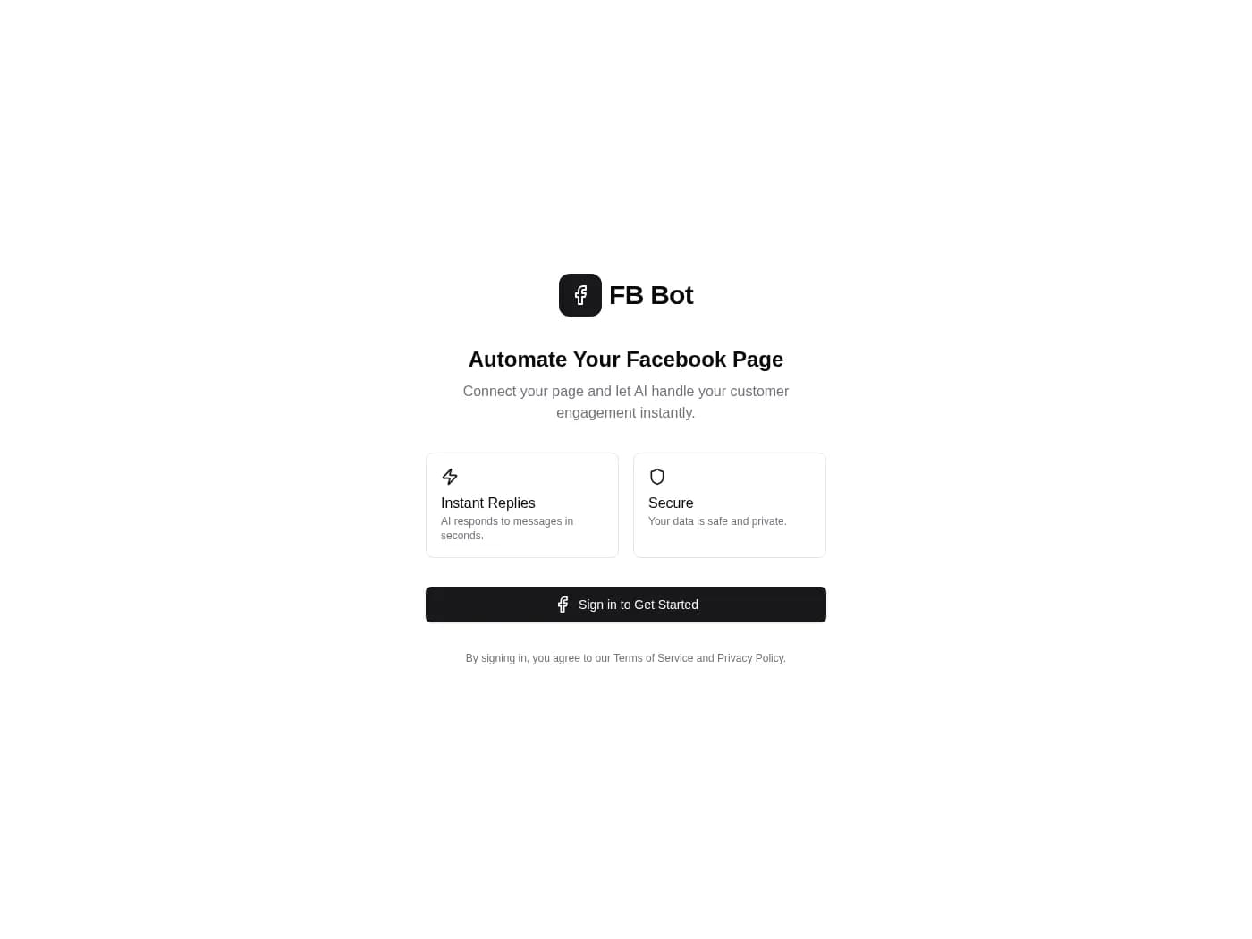 FB Page Auto Chatbot