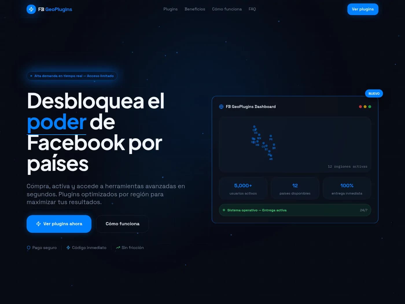 FB GeoPlugins Landing