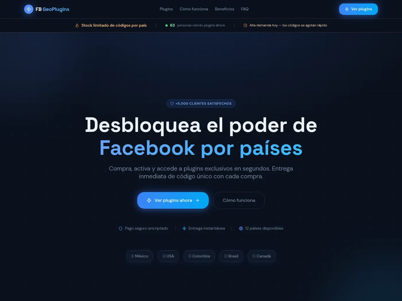 FB GeoPlugins Landing