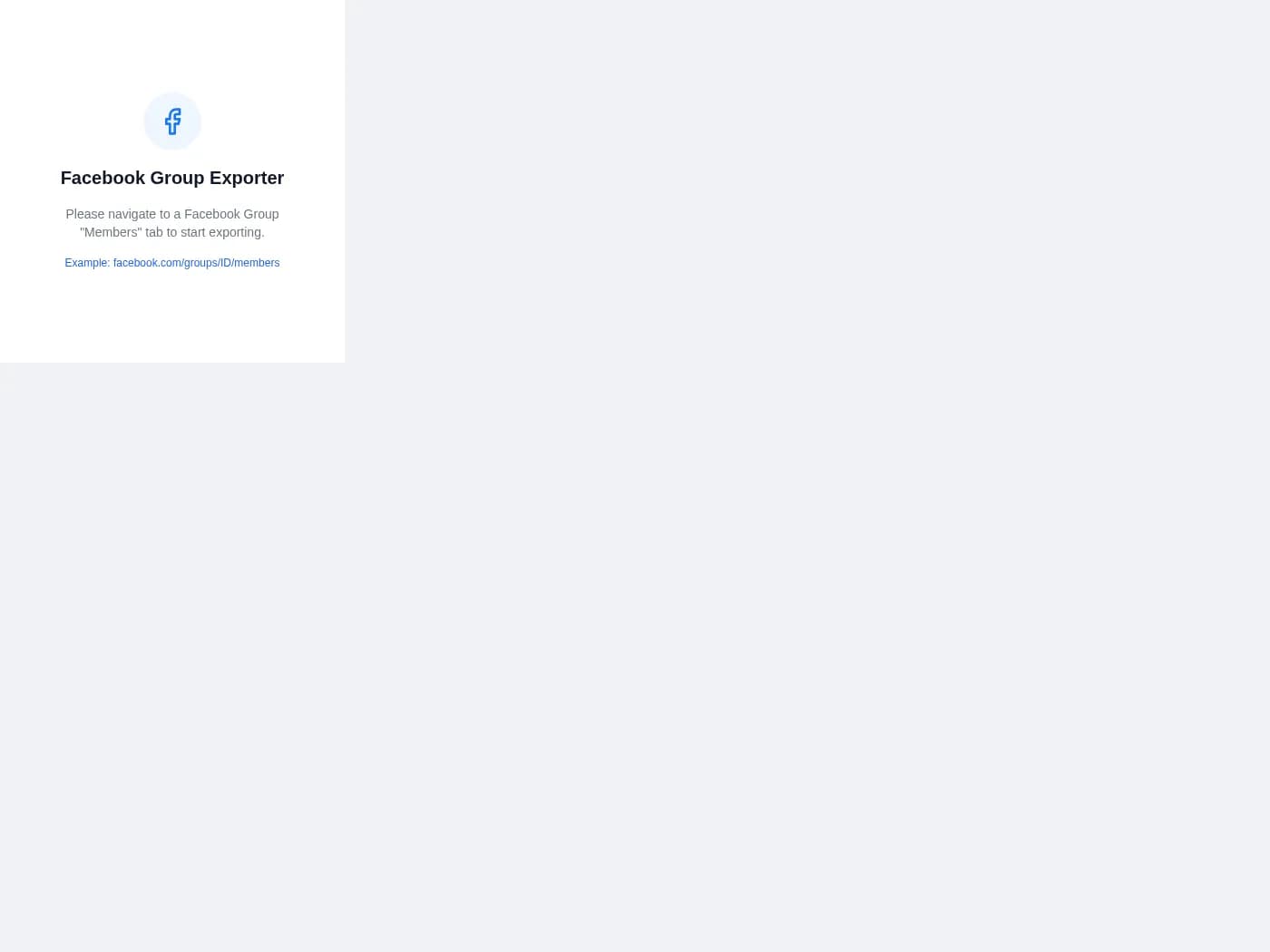 Facebook Group Member Exporter