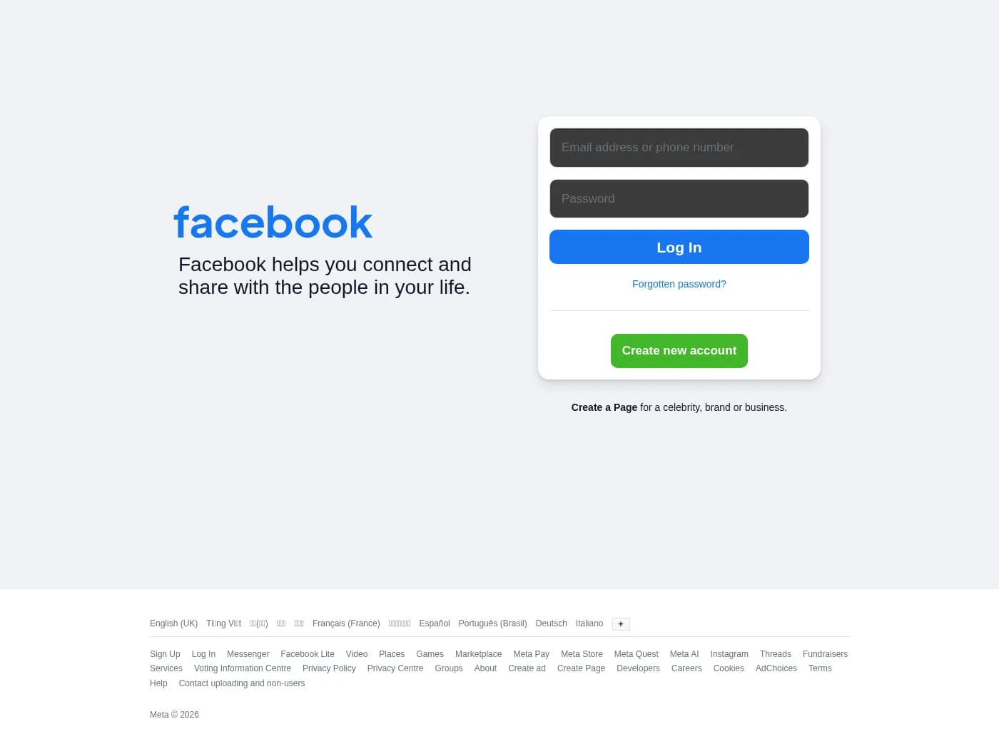 FB Login UI Demo