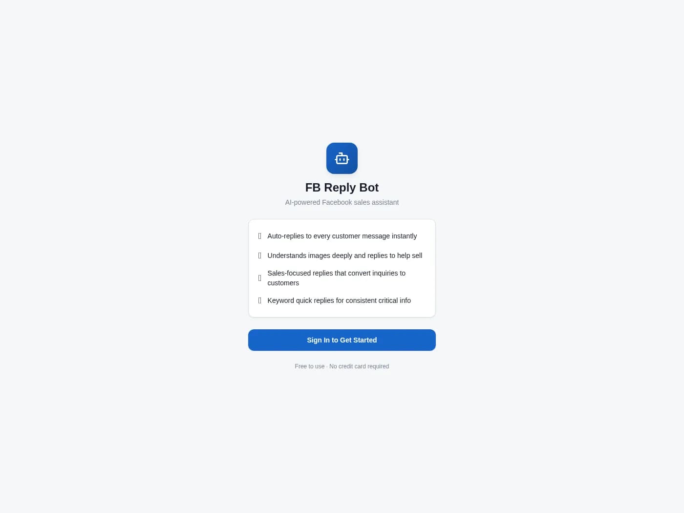 FB Page Reply Bot