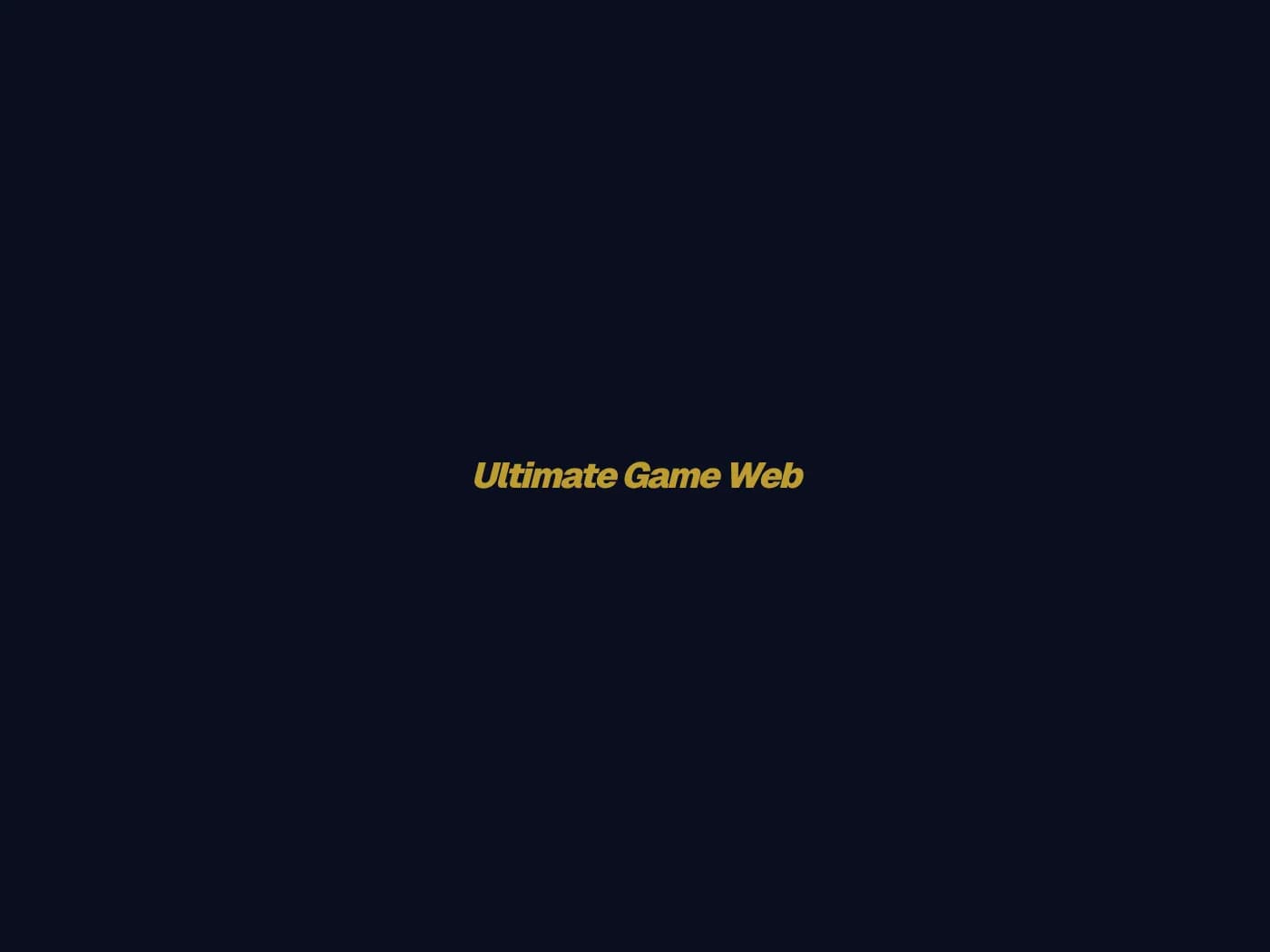 Utimate Game Web