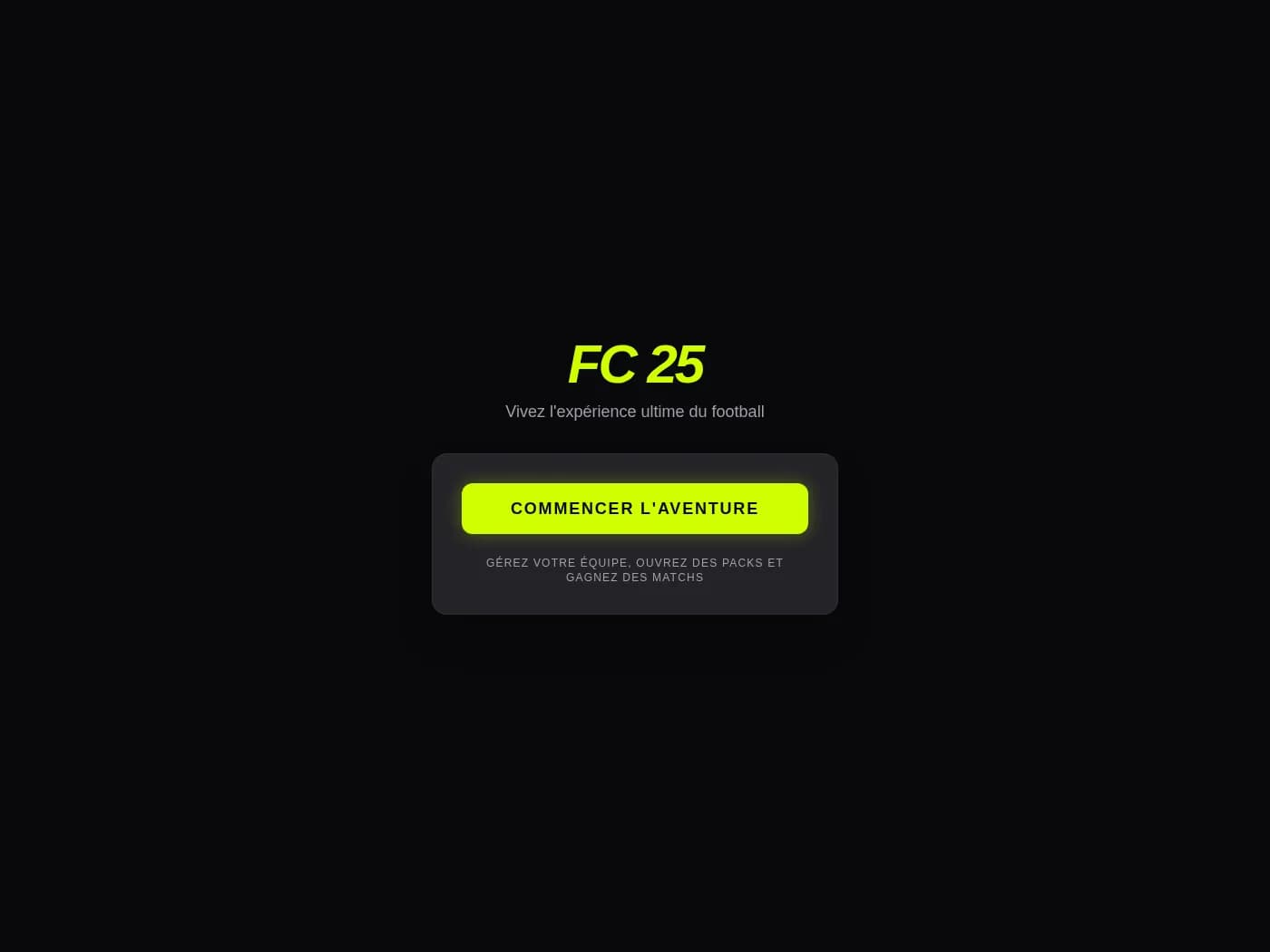 FC 25 Mini-Game