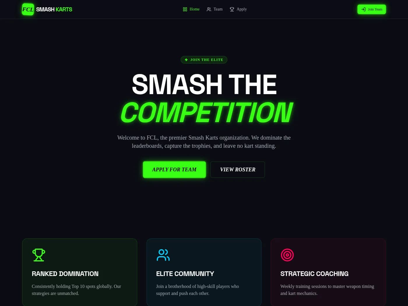 FCL Smash Karts Hub