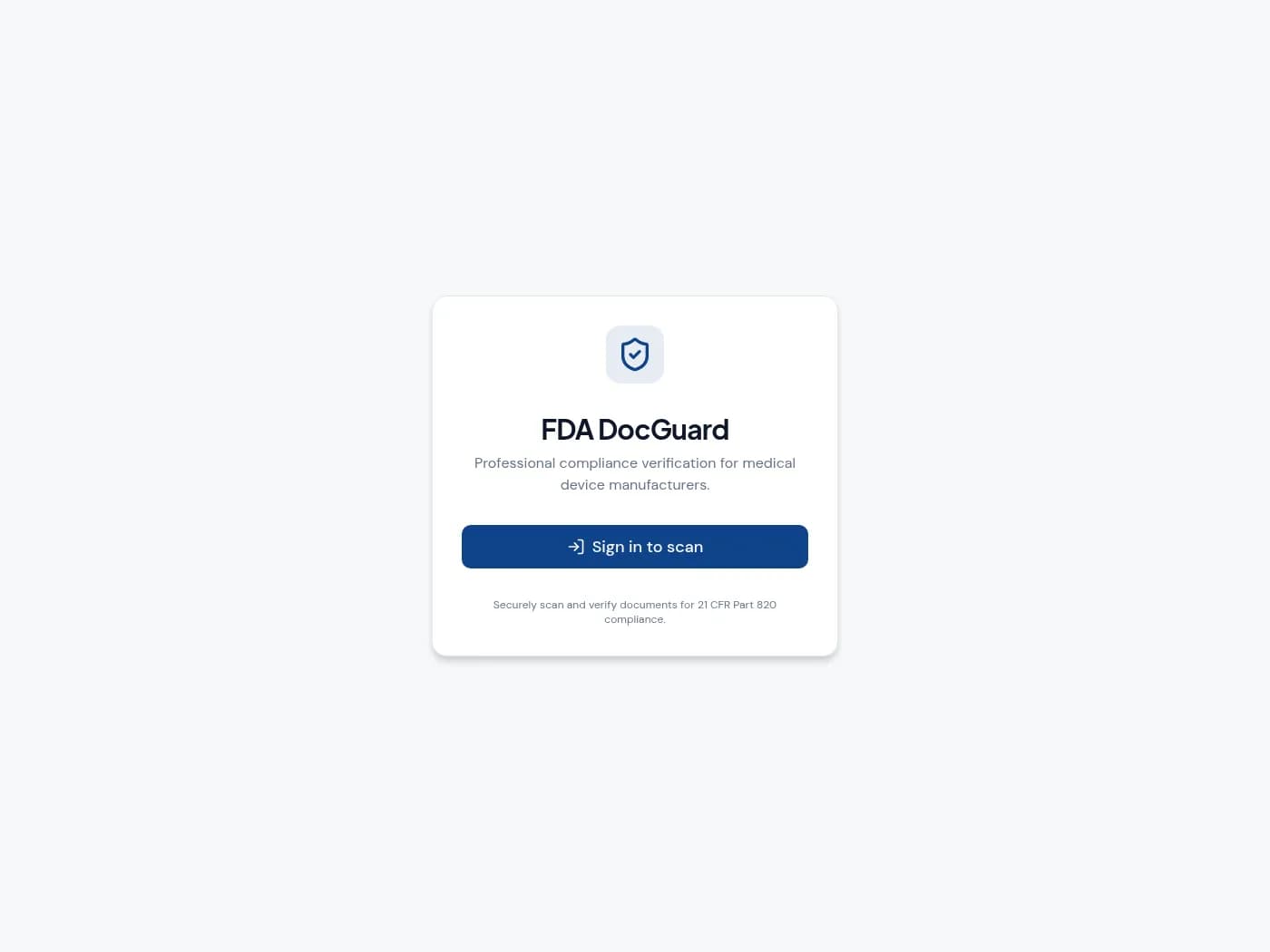 FDA Compliance Checker