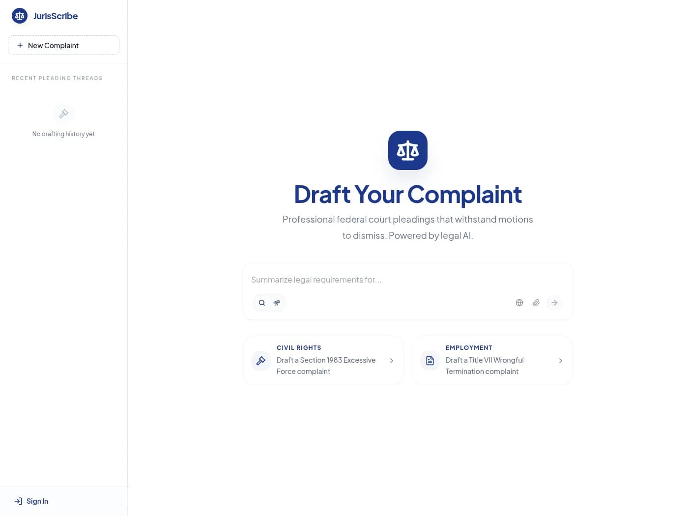 Federal Complaint Writer