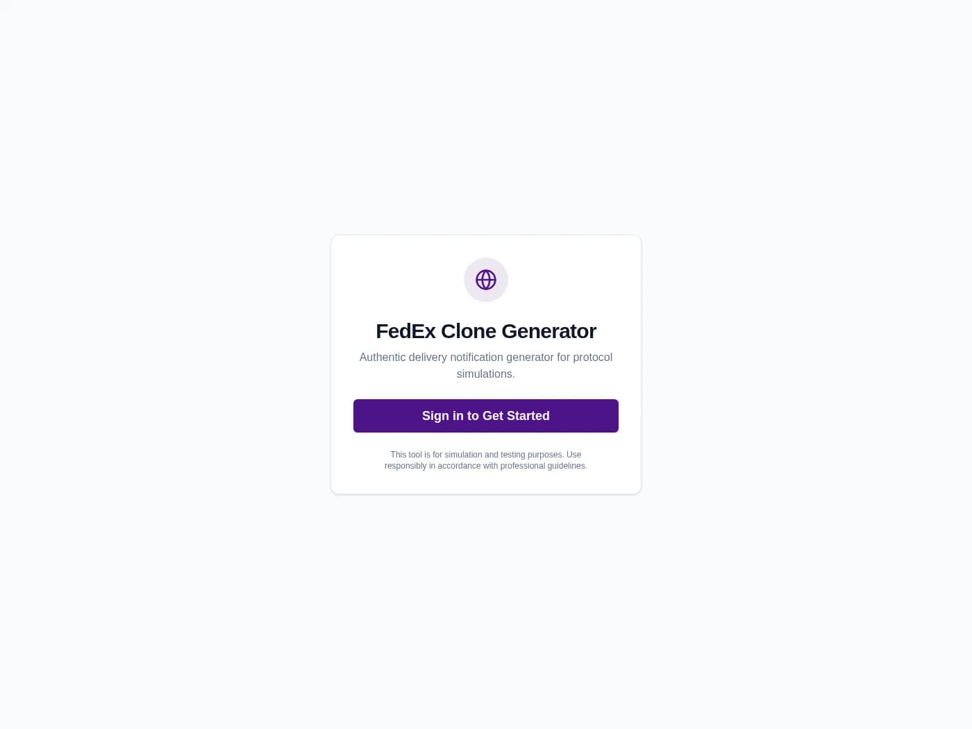 FedEx Email Clone Generator