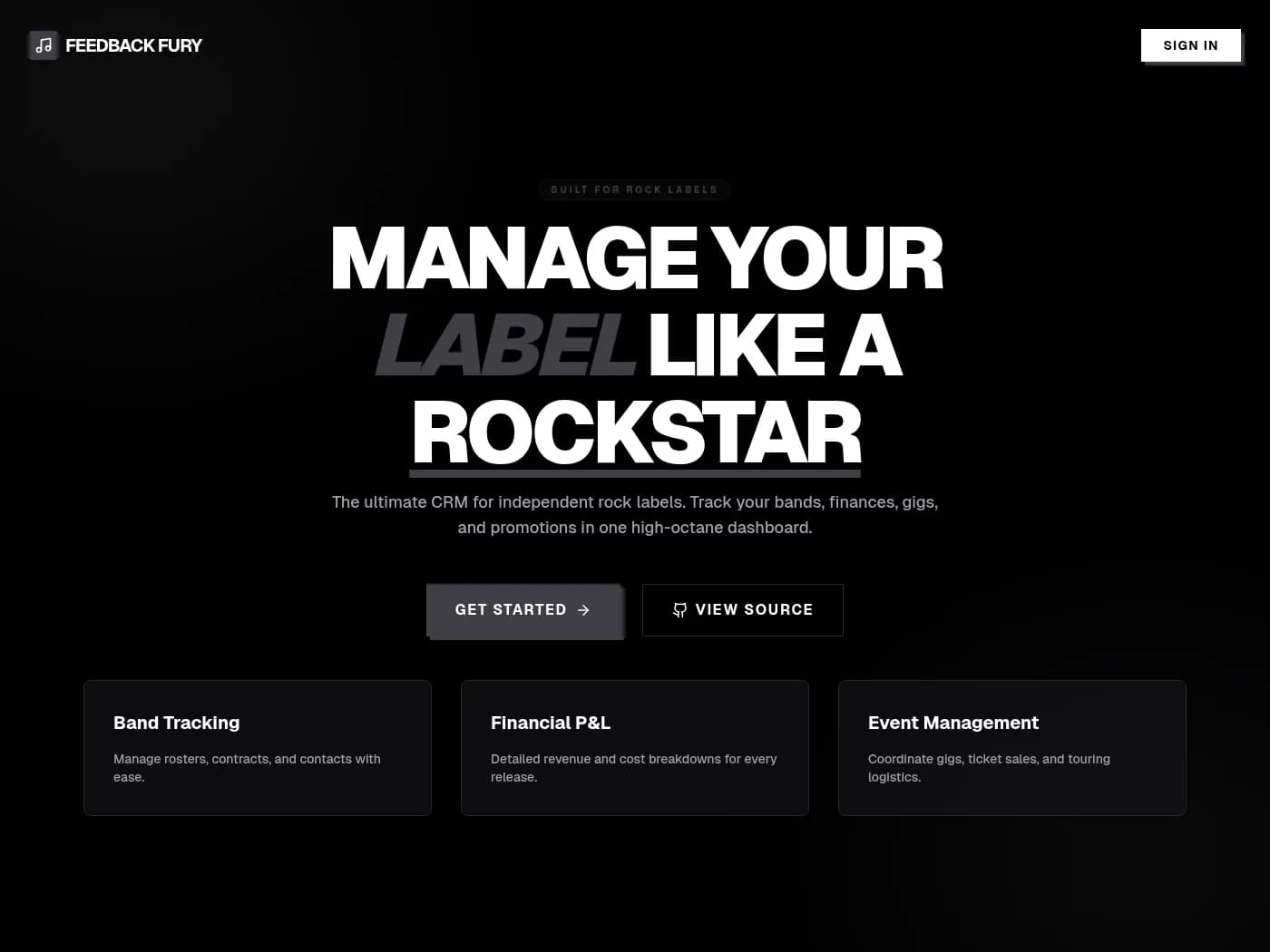 Feedback Fury CRM