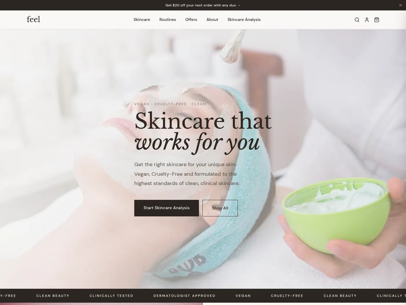 Feel Website Clone