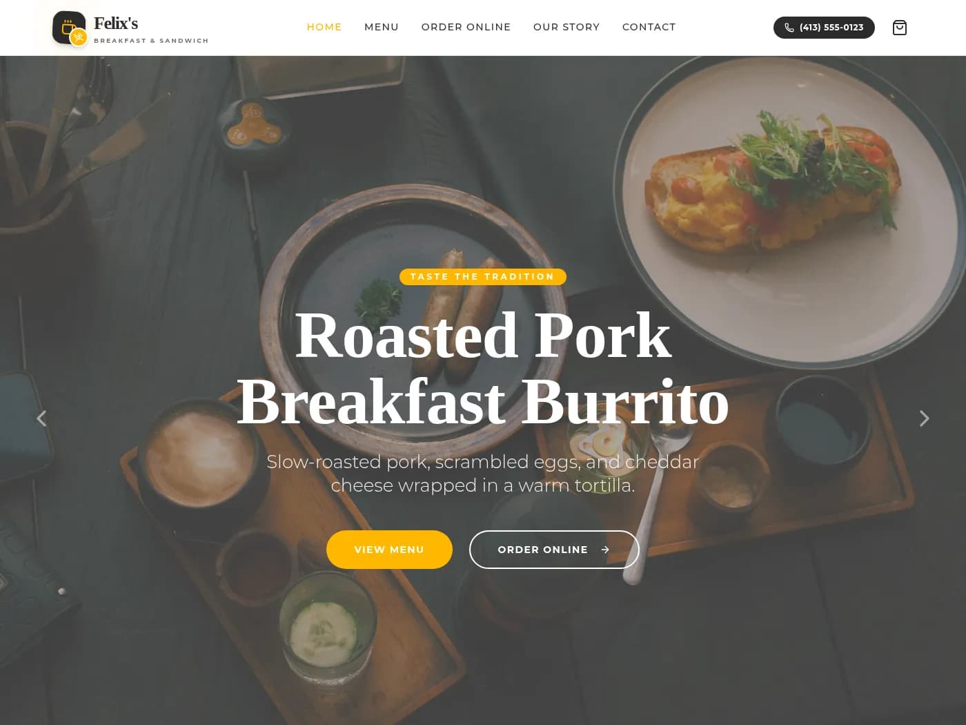Felix's Breakfast Website