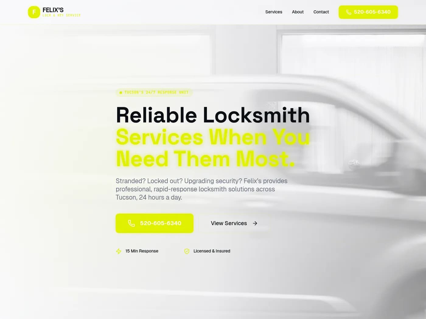 Felix's Neon Locksmith Site