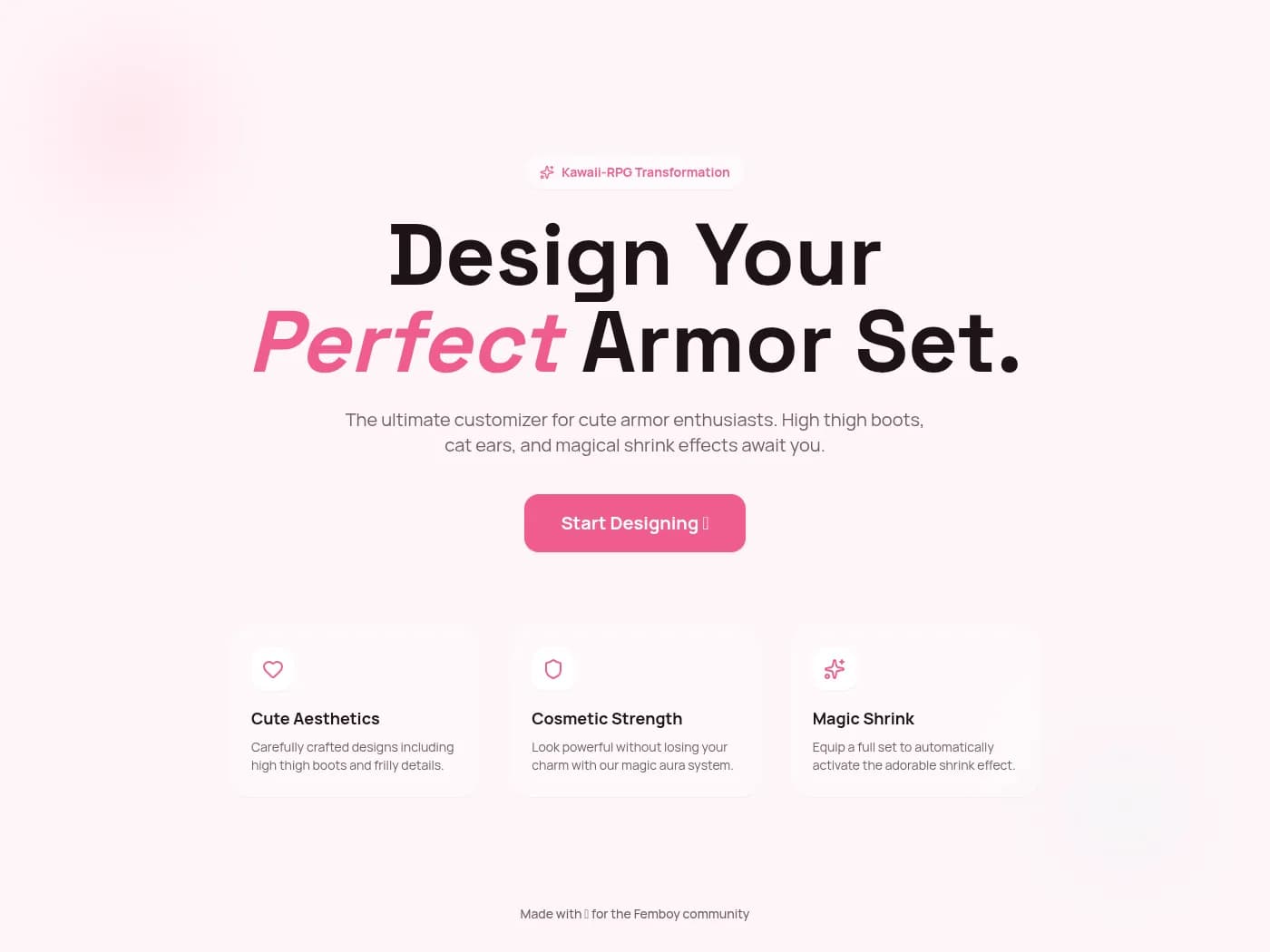 Femboy Armor Set