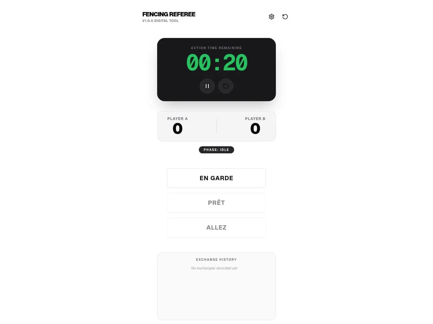Fencing Match Referee App