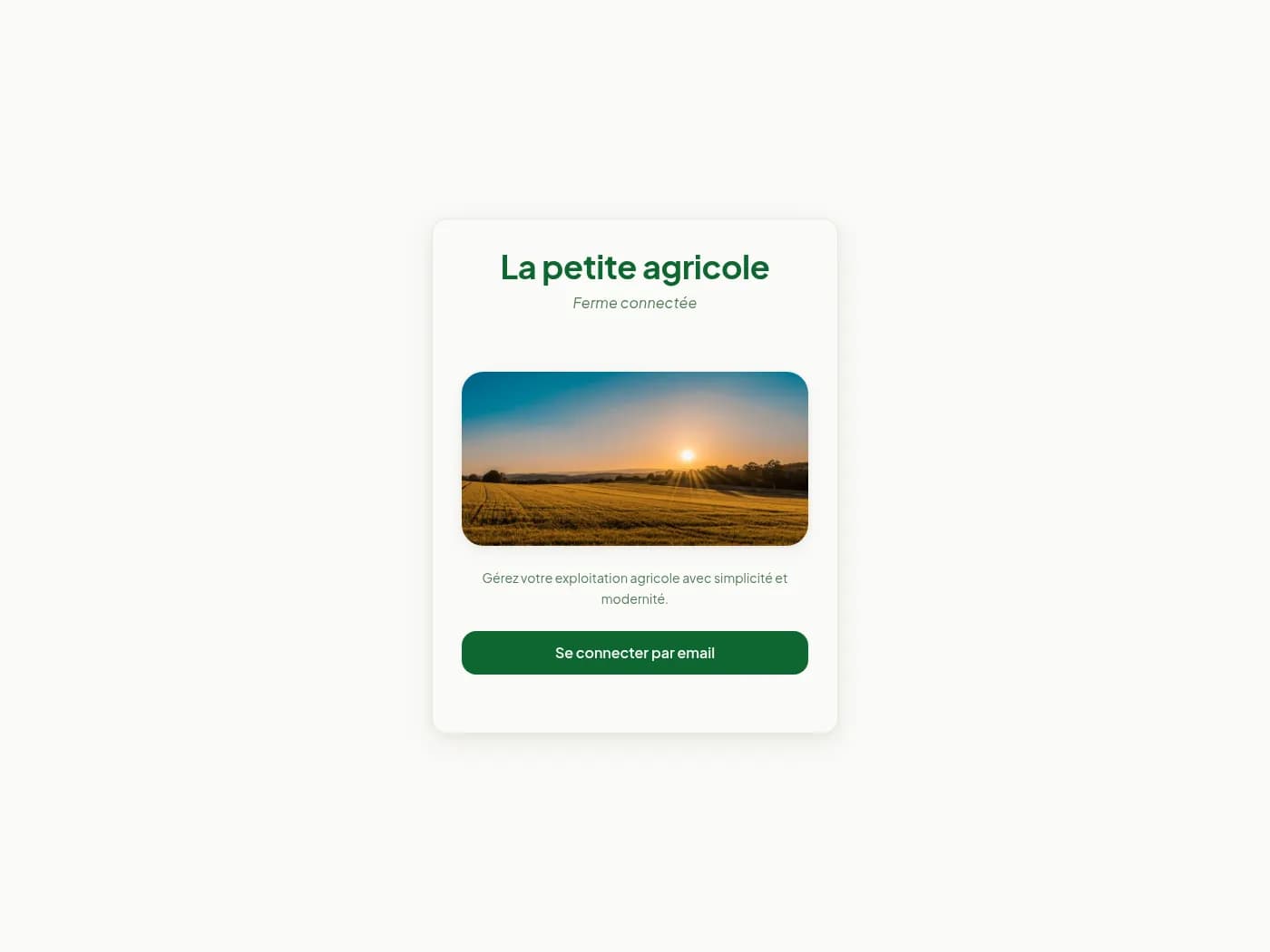 Ferme Connectée Manager
