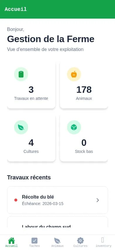 Ferme Manager App