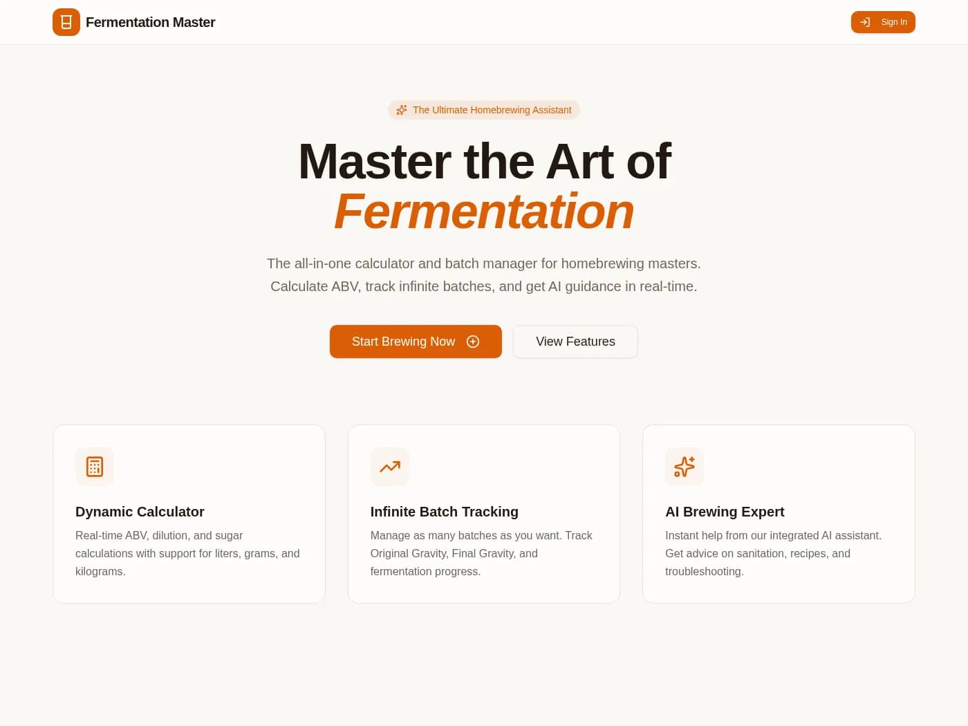 Fermentation Master App