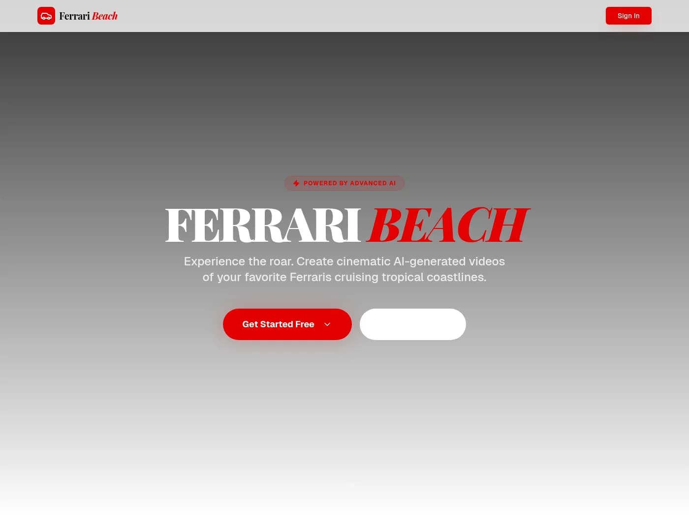 Ferrari Beach Video Maker