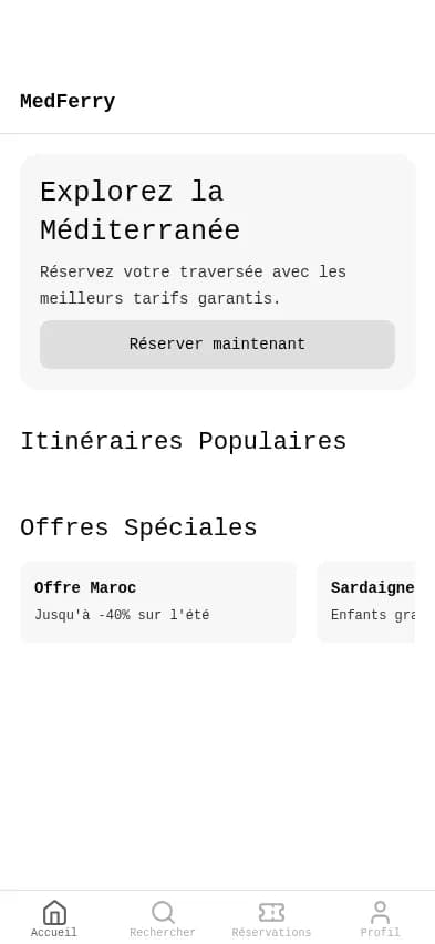 FerryBooking Med App